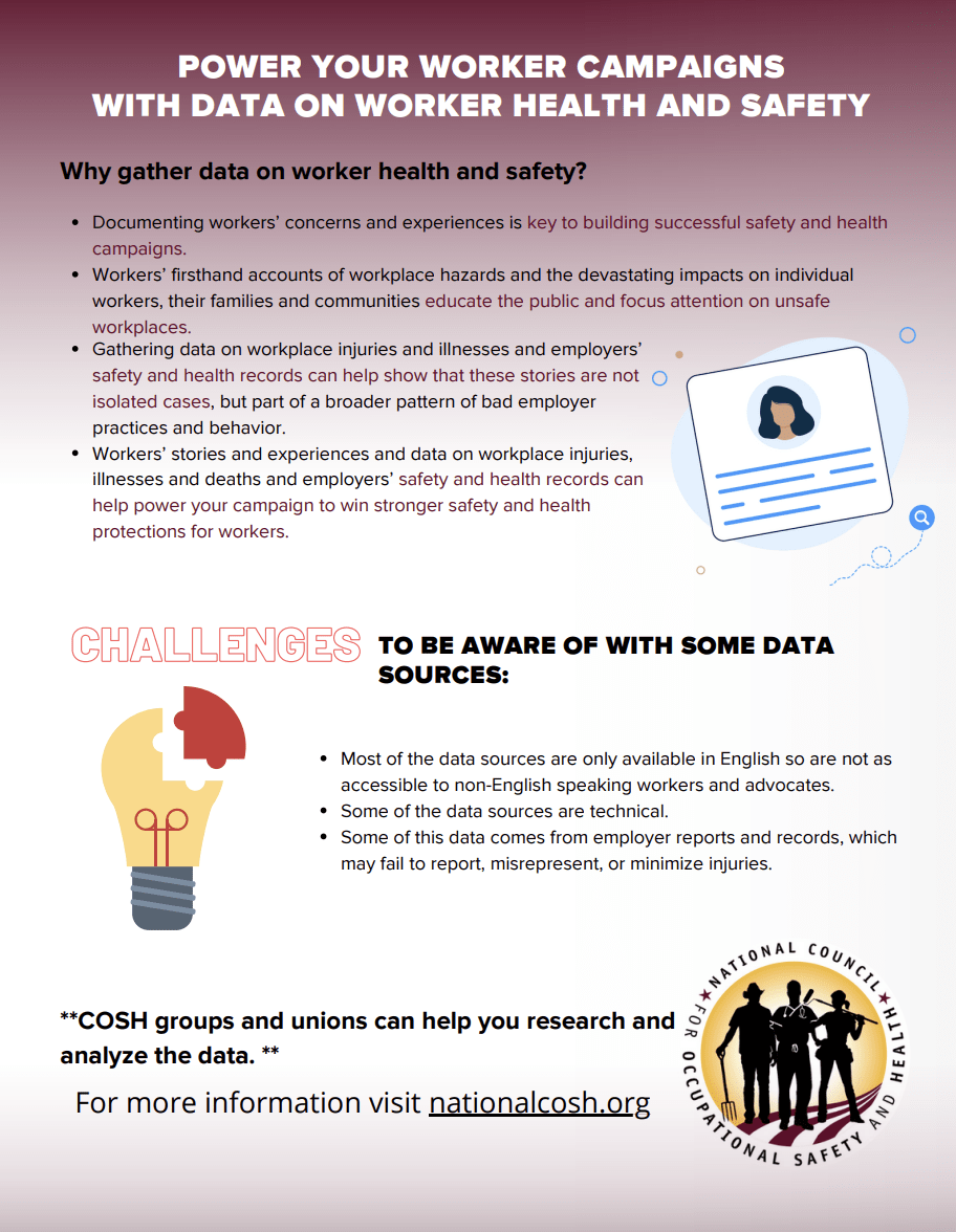 Power Your Worker Campaigns With Data On Worker Health And Safety ...